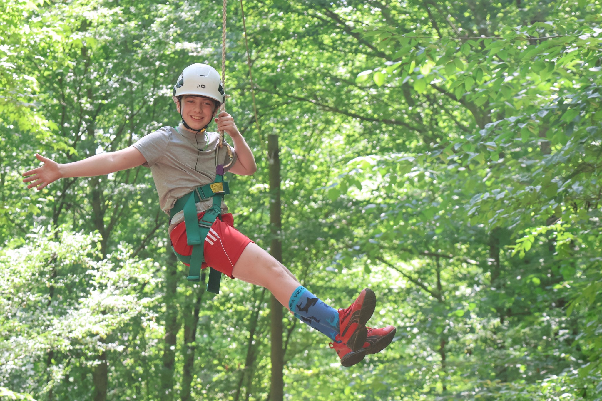 Ziplining | YMCA Camp Cherokee